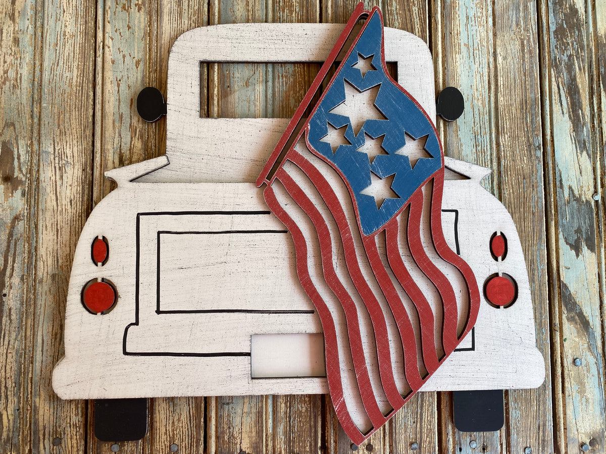 Patriotic Truck – Vick Crafts