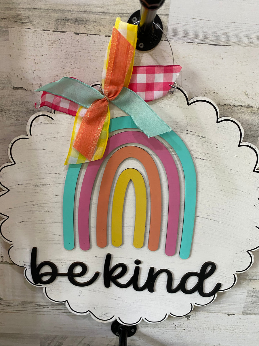 Be Kind Rainbow Flower – Vick Crafts