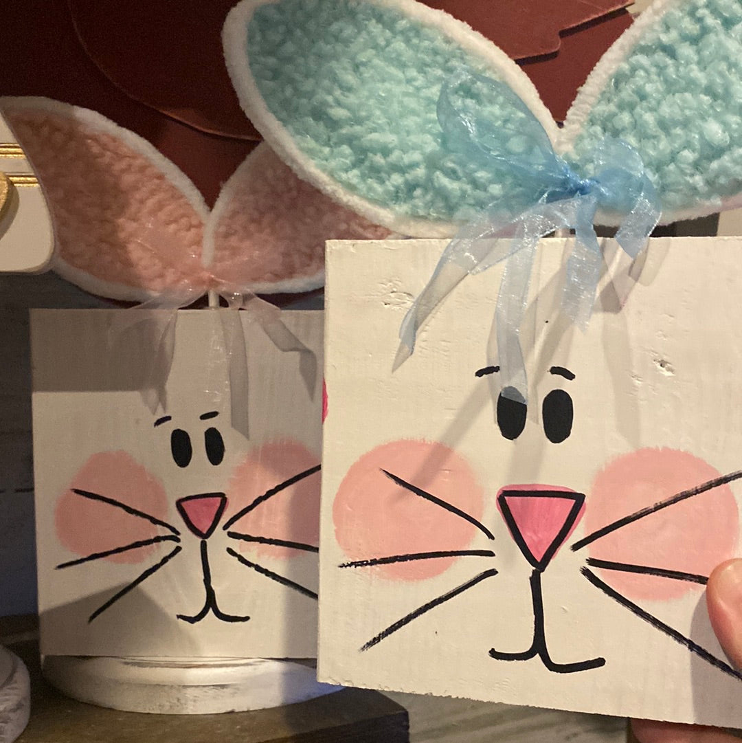 bunny block with ears – Vick Crafts