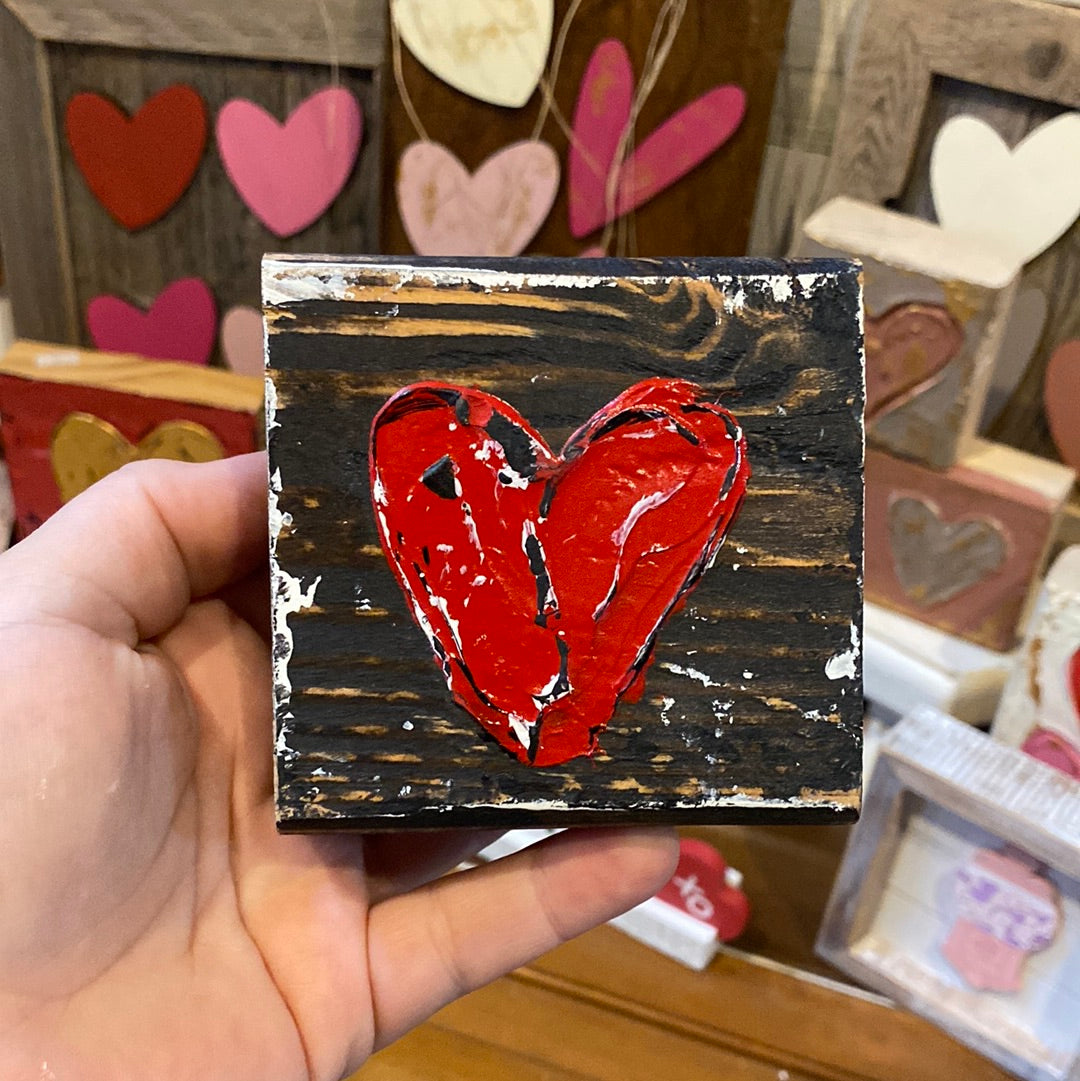 Red Heart Black Block – Vick Crafts