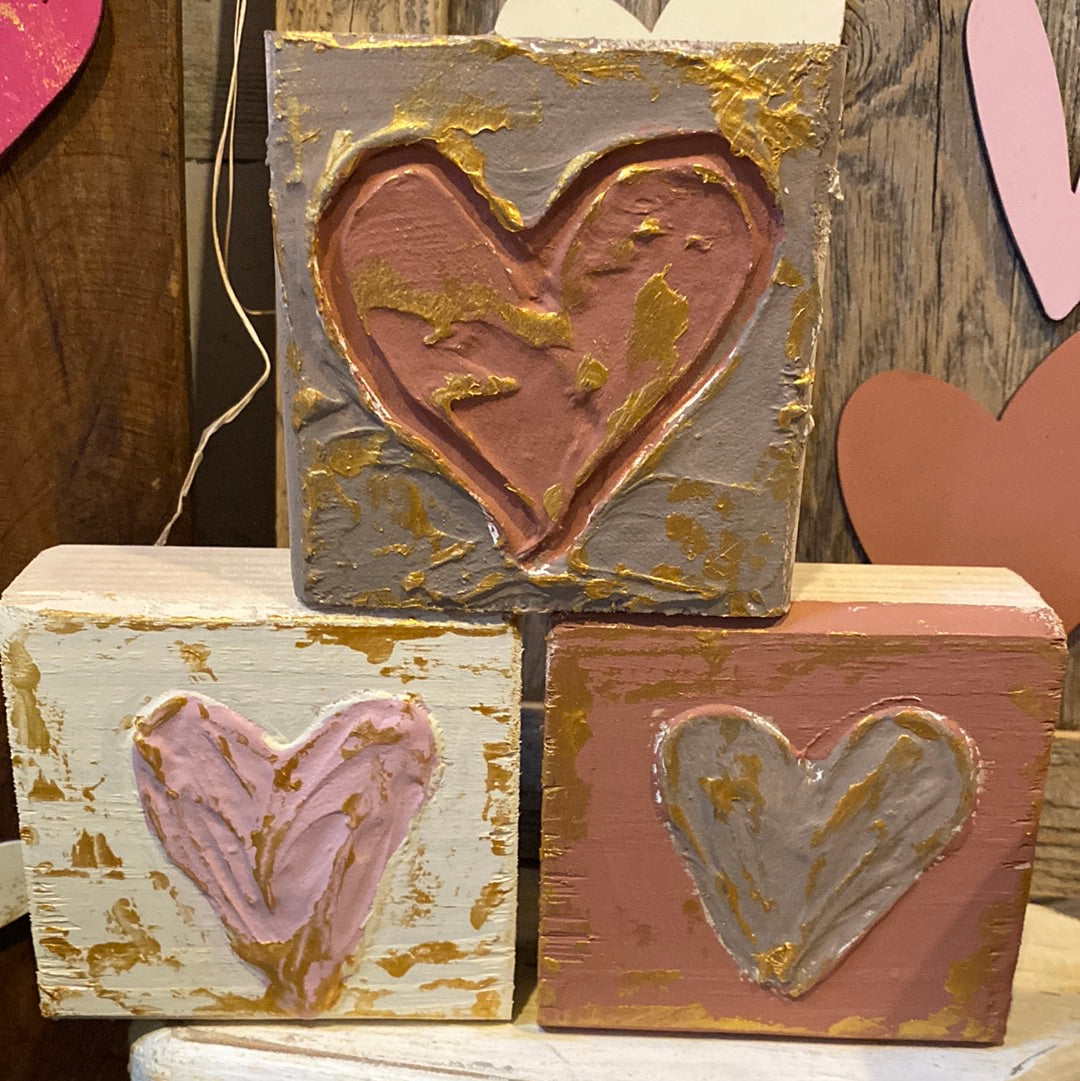 Neutral Heart Blocks – Vick Crafts
