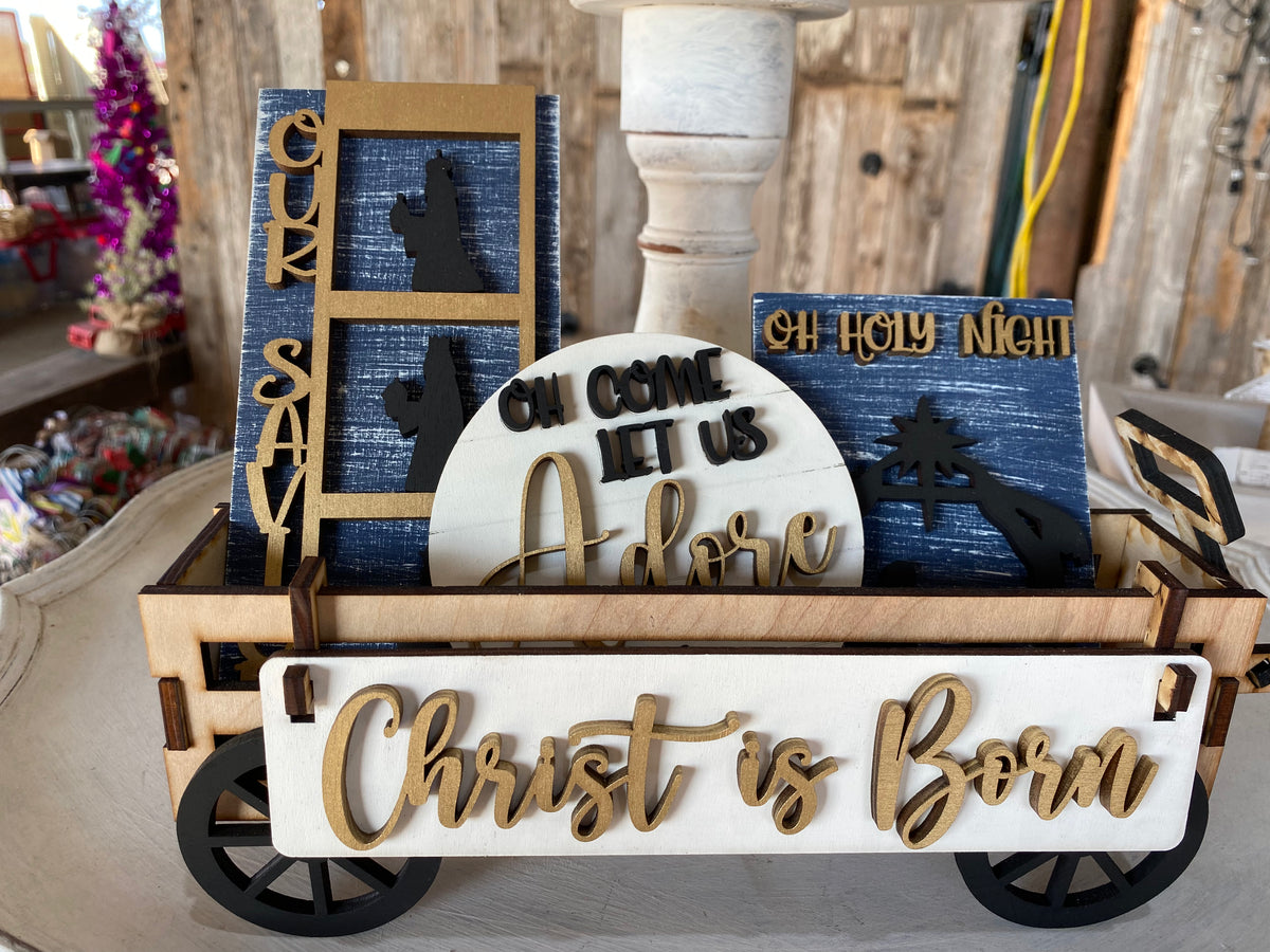 Christ is Born Wagon Insert – Vick Crafts